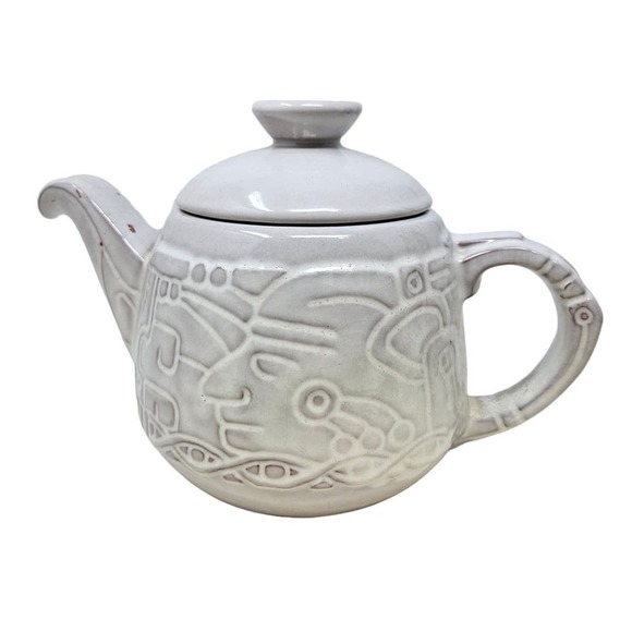 Frankoma | Dining | Vintage Frankoma Mayan Aztec 5 Cup Tea Pot Ceramic ...
